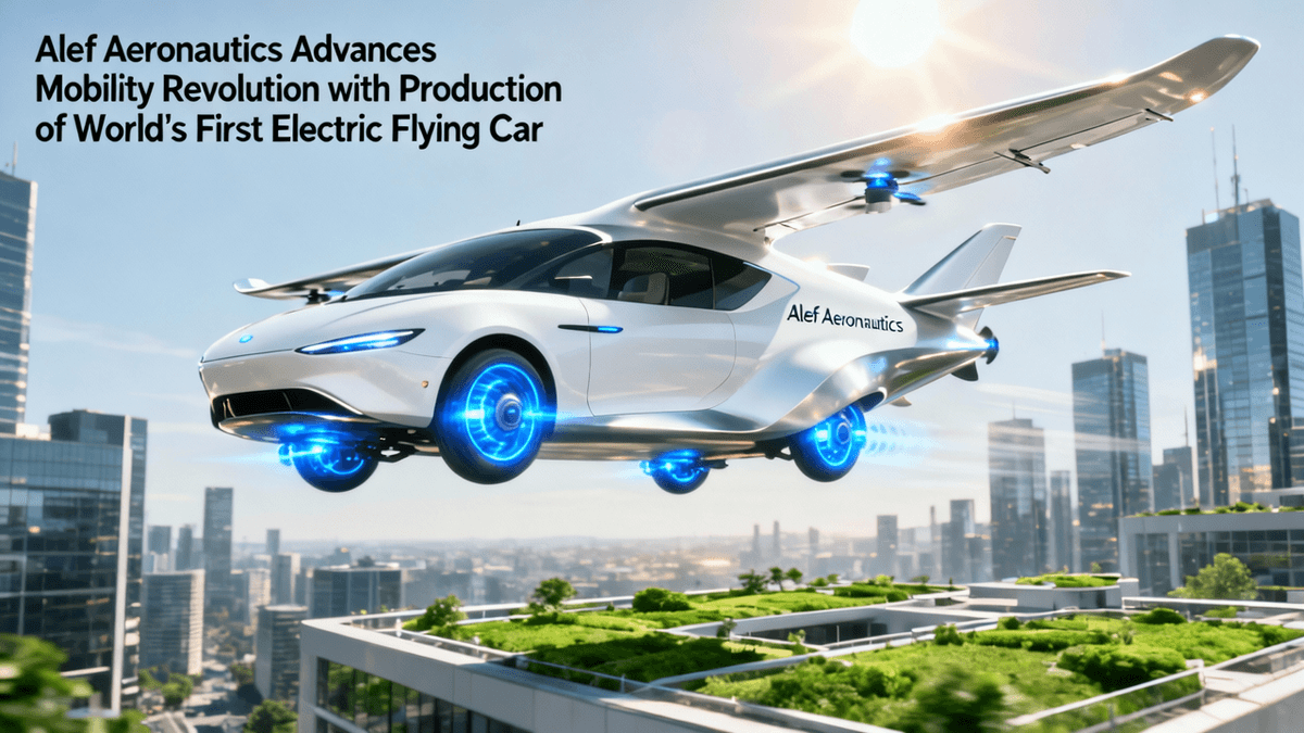 Alef Aeronautics Advances Mobility Revolution with Production of World ...